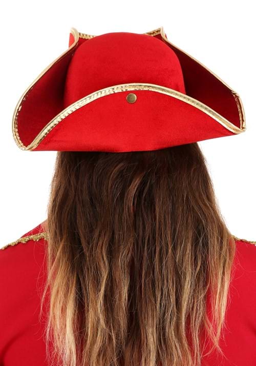 Adult Red Rum Pirate Costume Hat