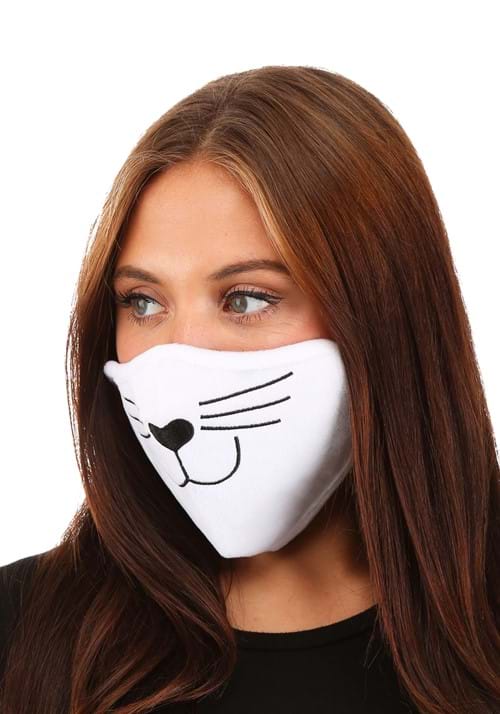 White Cat Face Mask for Adults | Cat Accessories