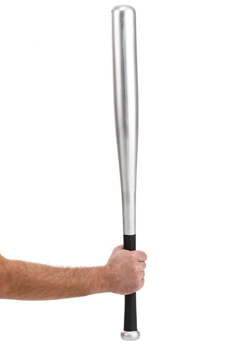Metal Look Adult Plastic Baseball Bat