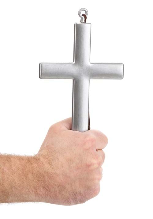 Silver Monk Cross Costume Accessory