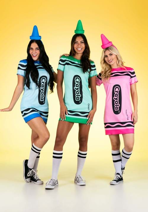 Green Crayola Crayon Women's Costume | Exclusive Costumes