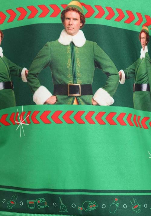 Adult Santa's Coming Elf Ugly Christmas Sweatshirt