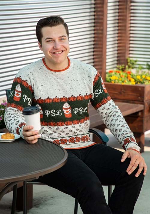 Adult Pumpkin Spice Latte Halloween Sweater | Halloween Apparel
