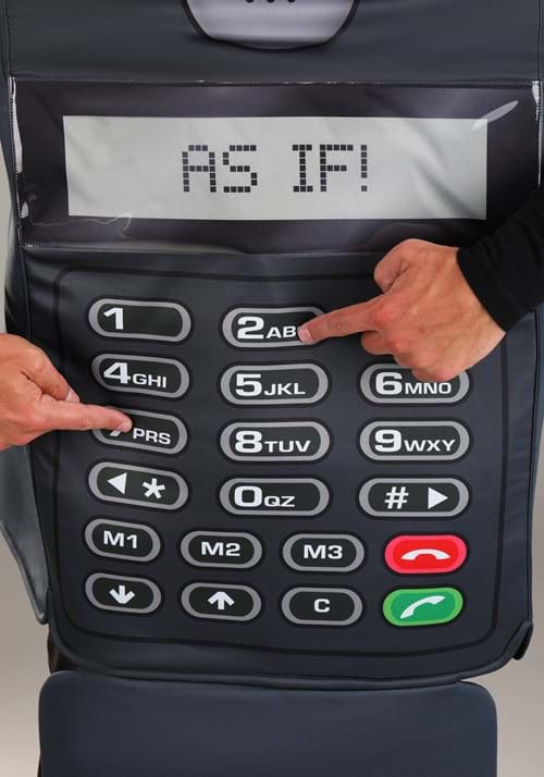 Retro Flip Phone Adult Costume | Movie Costumes
