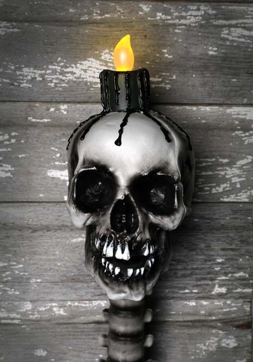 23-Inch Skull Torch Light Up Decoration | Light Up Decorations