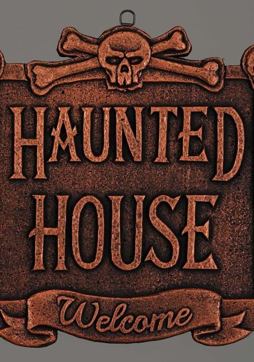 Haunted House 13" Welcome Sign | Halloween Signs