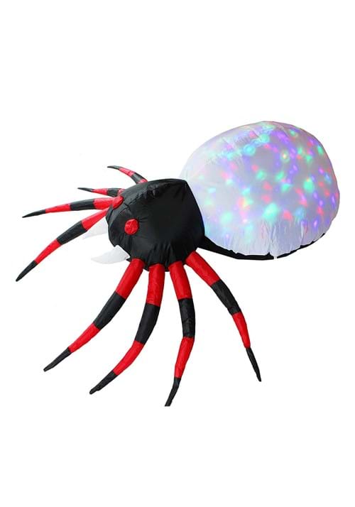 4FT Inflatable Projection Kaleidoscope Spider Halloween Decoration ...