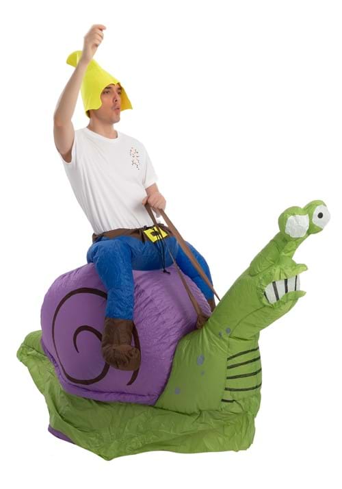 Adult Inflatable Grumpy Snail Ride-On Costume