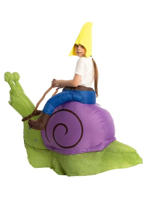 Kids Inflatable Grumpy Snail Ride-On Costume | Kid's Inflatable Costumes