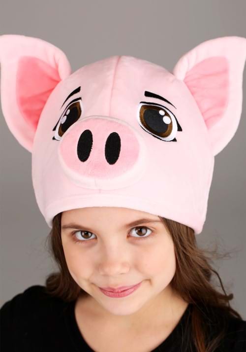 Pink Pig Plush Costume Hat | Pig Accessories