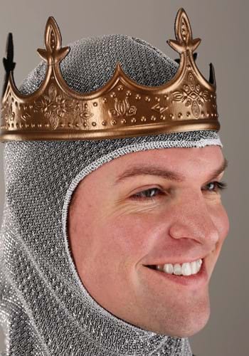 King Arthur Costume Hood with Crown