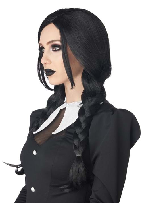 Dark Gothic Braid Black Costume Wig for Women | Gothic Accessories