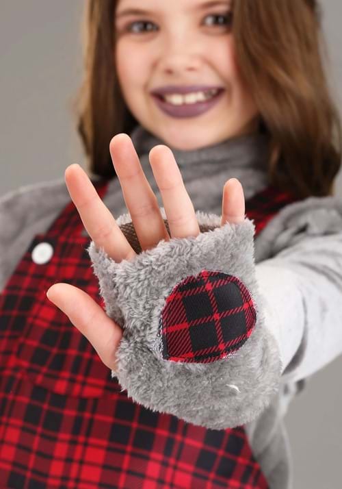 Plaid Werewolf Girl's Costume | Kid's Animal Costumes