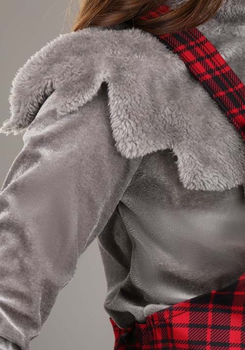 Plaid Werewolf Girl's Costume | Kid's Animal Costumes