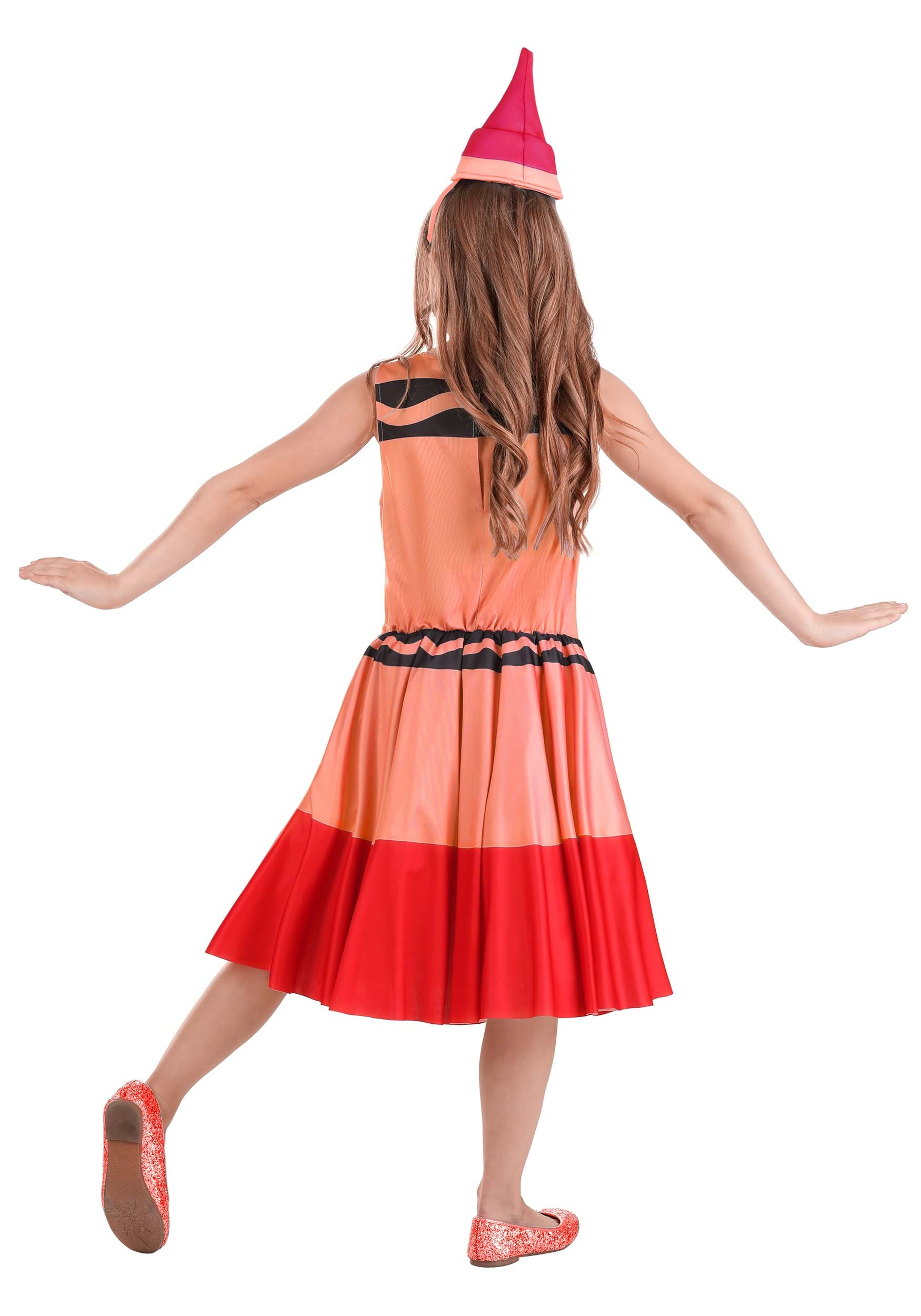 Red Crayon Costume Dress for Girl's