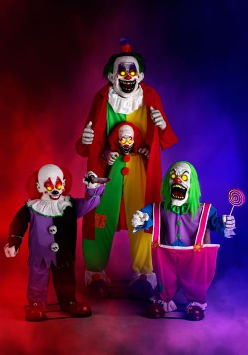 6FT Animated Scary Surprise Evil Clown Prop | Evil Clown Decorations