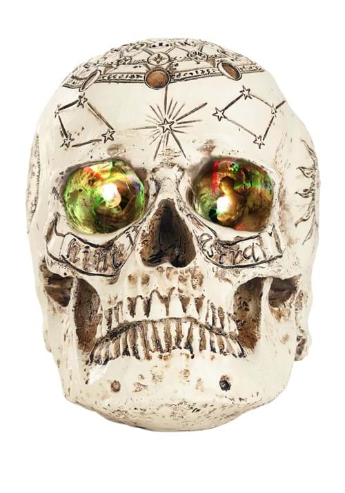 Set of 2 Lighted 6" Celestial Skulls Decoration