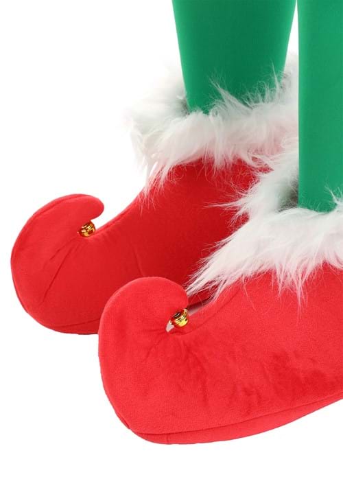 Red Elf Costume Shoes for Adults | Christmas Accessories