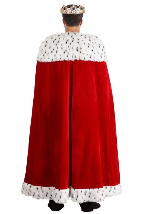 Long Royal Red Cape Accessory
