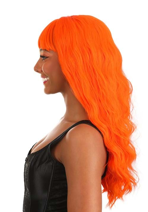 Fiery Orange Long Wavy Women's Wig