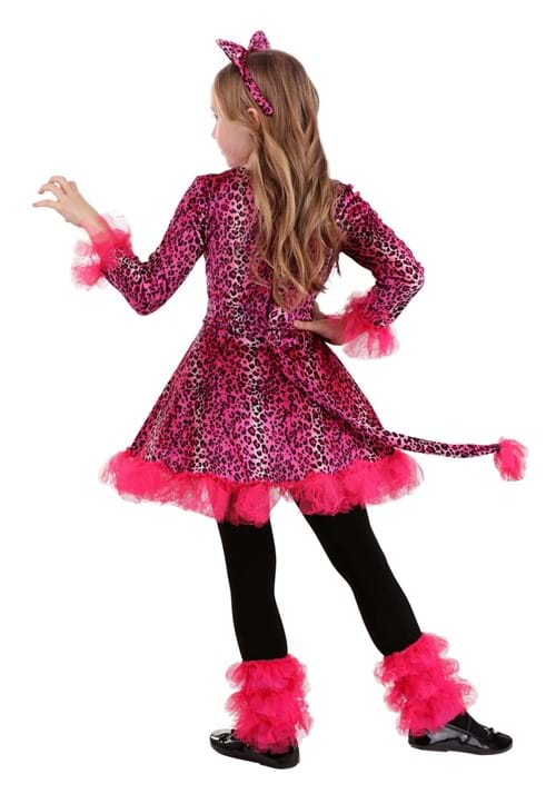 Prancing Pink Leopard Girl's Costume Dress | Kid's Animal Costumes