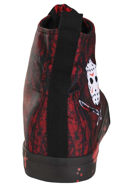Friday the 13th Jason High Top Sneakers for Adults | Horror Movie Shoes