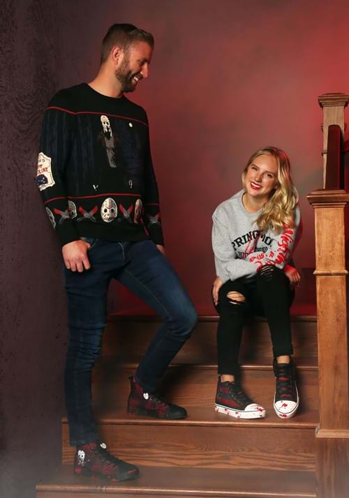 Friday the 13th Jason High Top Sneakers for Adults | Horror Movie Shoes