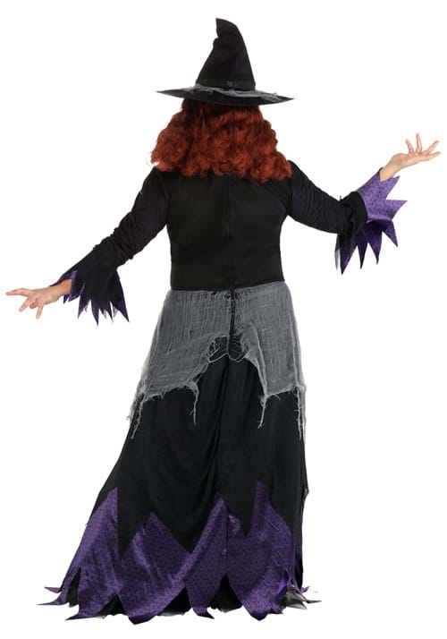 Plus Size Women's Midnight Purple Witch Costume