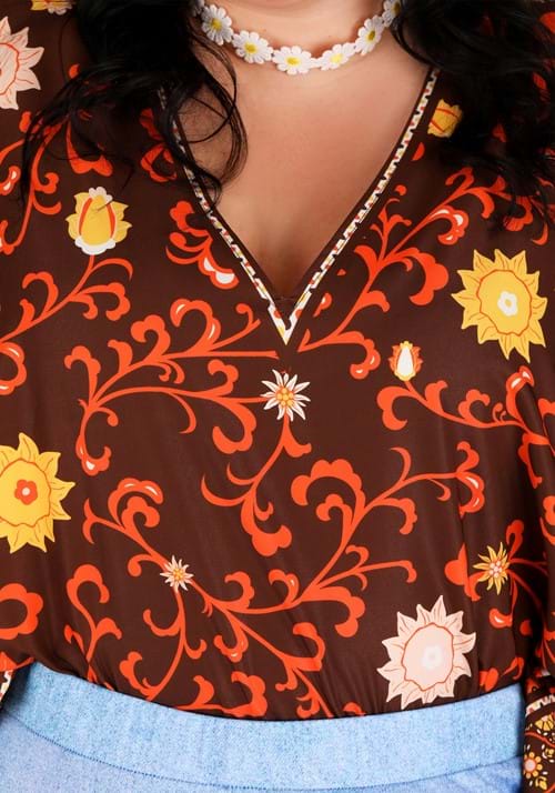 Women's Plus Size Flared Out Hippie Costume | Women's Hippie Costumes