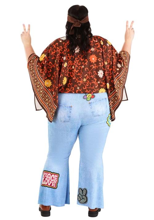 Women's Plus Size Flared Out Hippie Costume | Women's Hippie Costumes