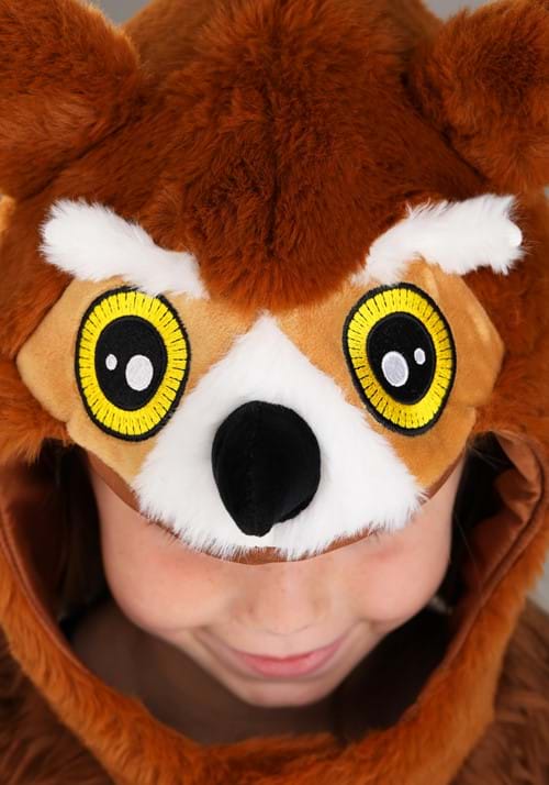 Open Owl Face Costume Hood/Mask