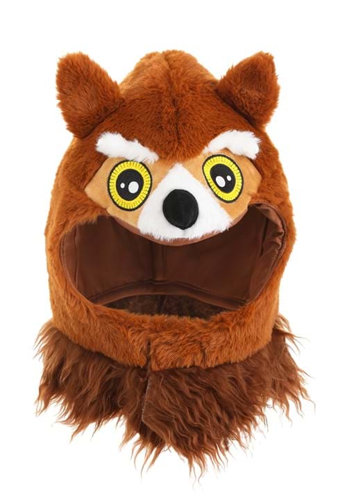 Open Owl Face Costume Hood/Mask