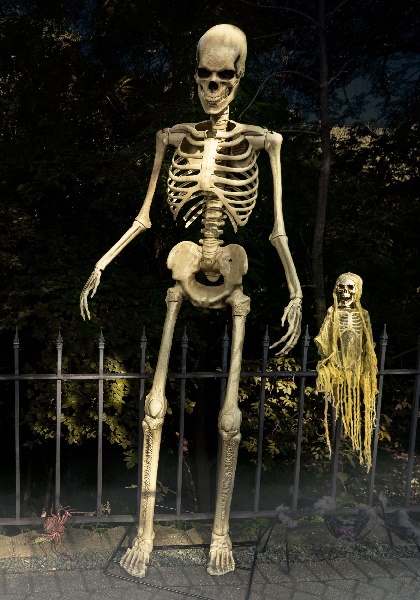 Giant 8ft Animated Skeleton Decoration for Halloween