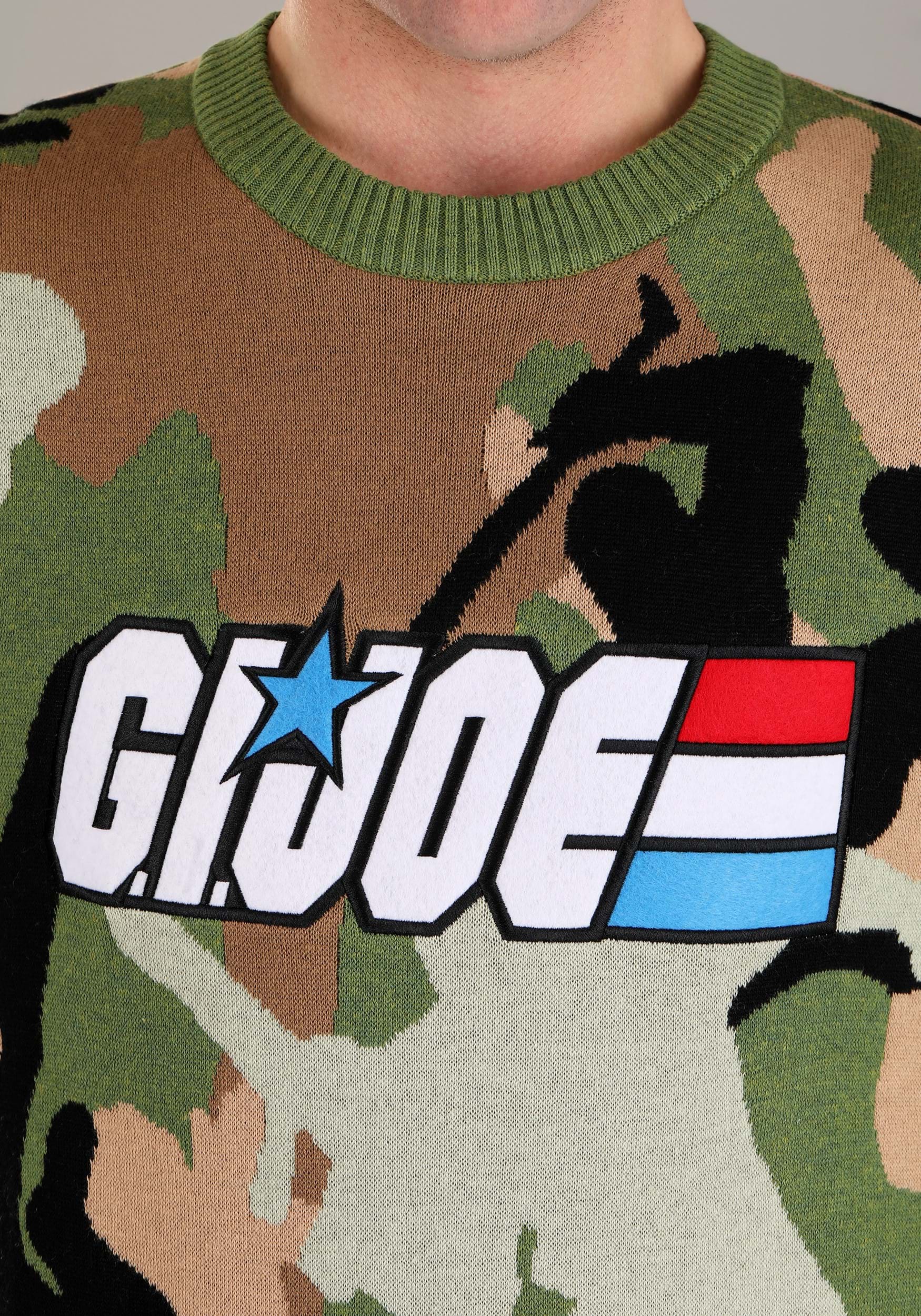 Army GI Joe Camo Adult Sweater