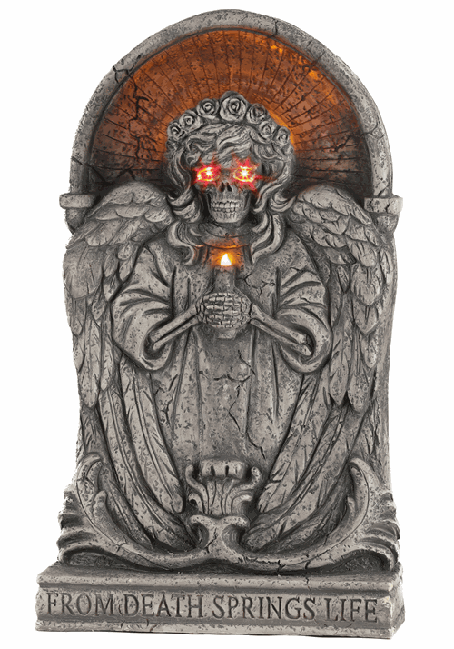 25-Inch Light Up Death Springs Life Tombstone Seasonal Visions ...