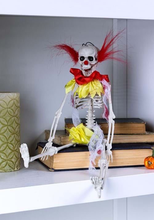 16-Inch Clown Skeleton Prop | Skeleton Decorations
