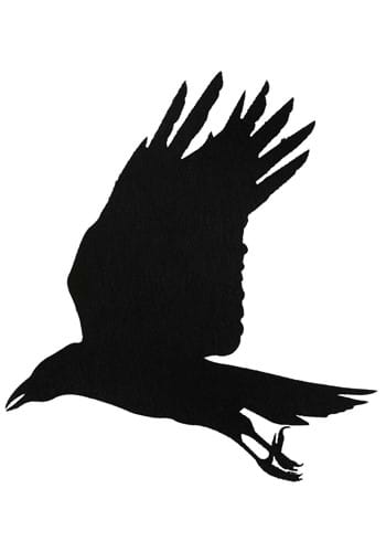 Set of 12 Black Crow Stickers Decoration
