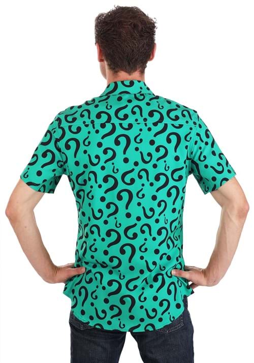 Adult The Riddler Button Up Shirt | Adult Apparel