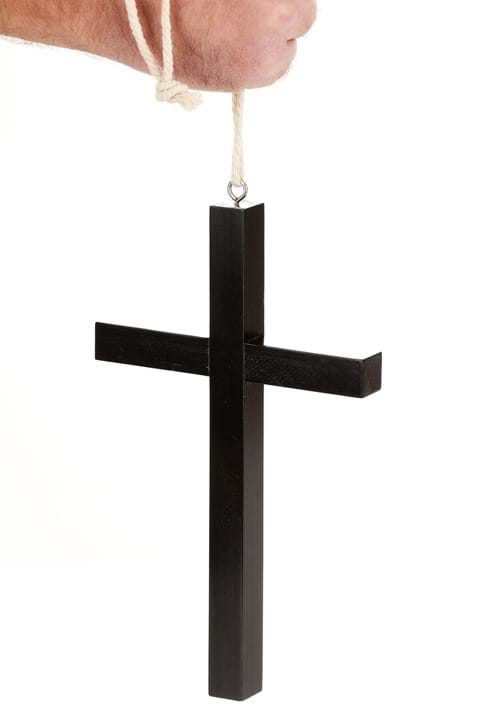 Black Wood Cross Prop