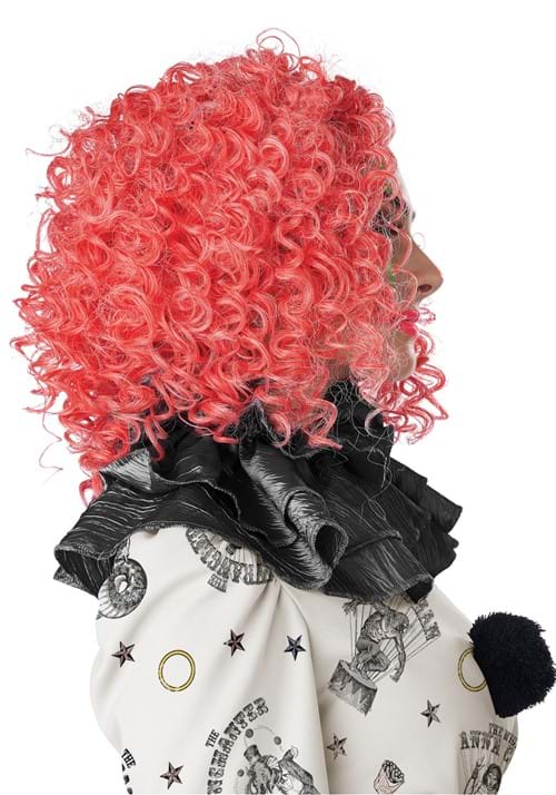Curly Bright Red Glow in the Dark Clown Wig | Clown Accessories