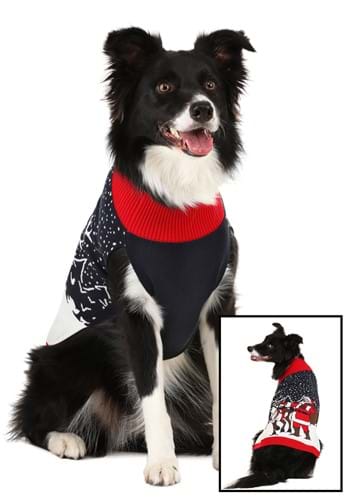 Santa and Reindeer Sweater for Dogs
