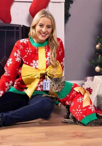 Christmas Present Sweater for Dogs