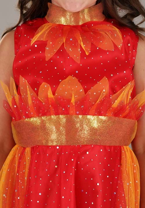 Girl's Red Phoenix Costume Dress