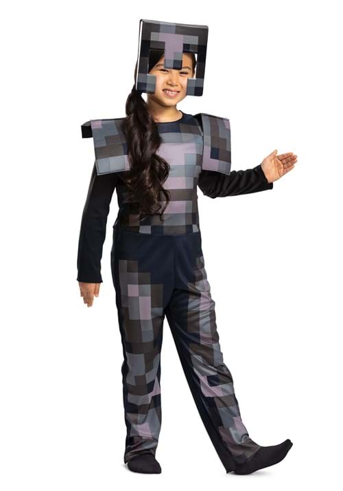 Minecraft Netherite Armor Jumpsuit Kid's Classic Costume