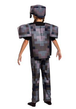 Minecraft Netherite Armor Kid s Deluxe Costume