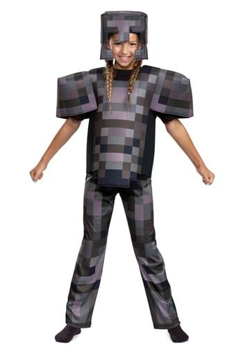 Minecraft Netherite Armor Kid's Deluxe Costume
