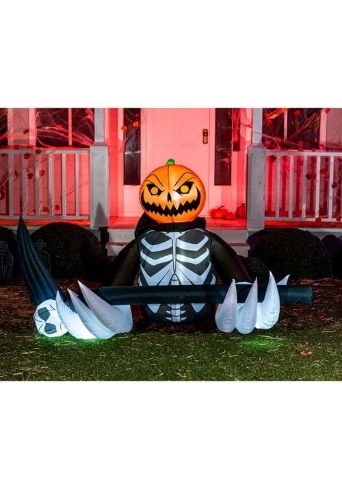 4FT Pumpkin Reaper Inflatable Prop Decoration | Halloween Inflatables