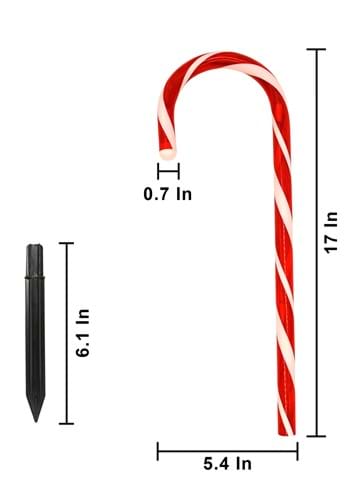 Candy Cane 17" Pathway Markers Light String