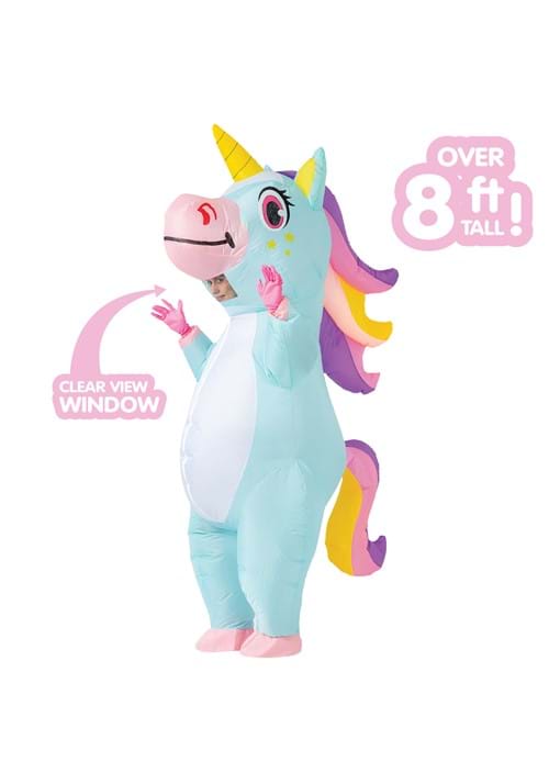 Adult Inflatable Blue Unicorn Costume | Inflatable Costumes