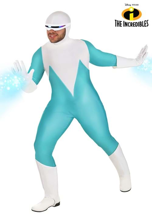Disney and Pixar The Incredibles Deluxe Plus Size Frozone Costume for Men